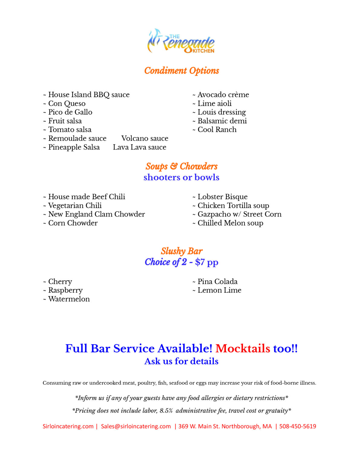 Sirloin Catering | New England's Premiere Catering Company