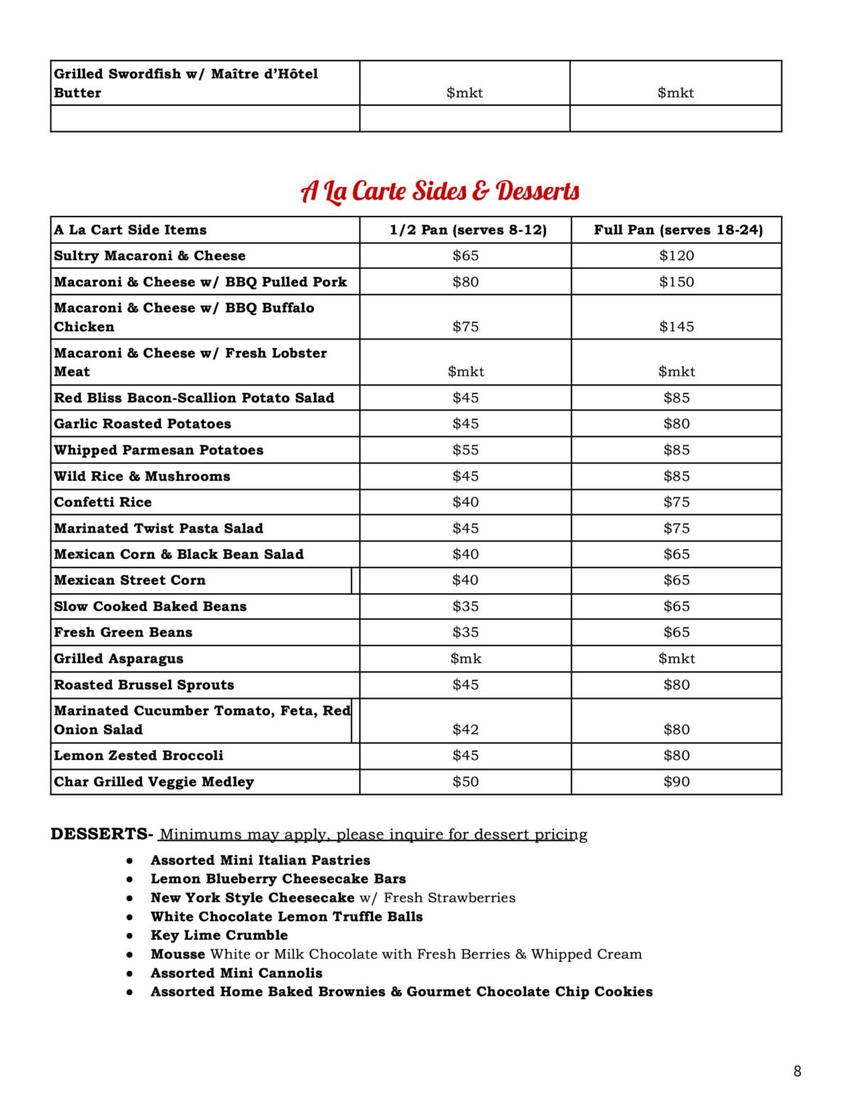 Sirloin Catering | New England's Premiere Catering Company